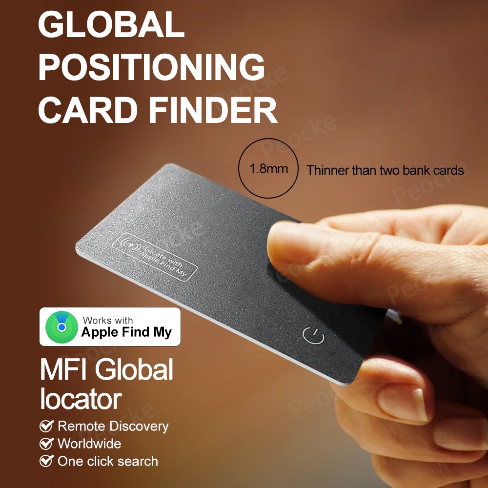 Wallet Tracking Card,GPS locator Smart Tag for Apple Device Find My APP ...