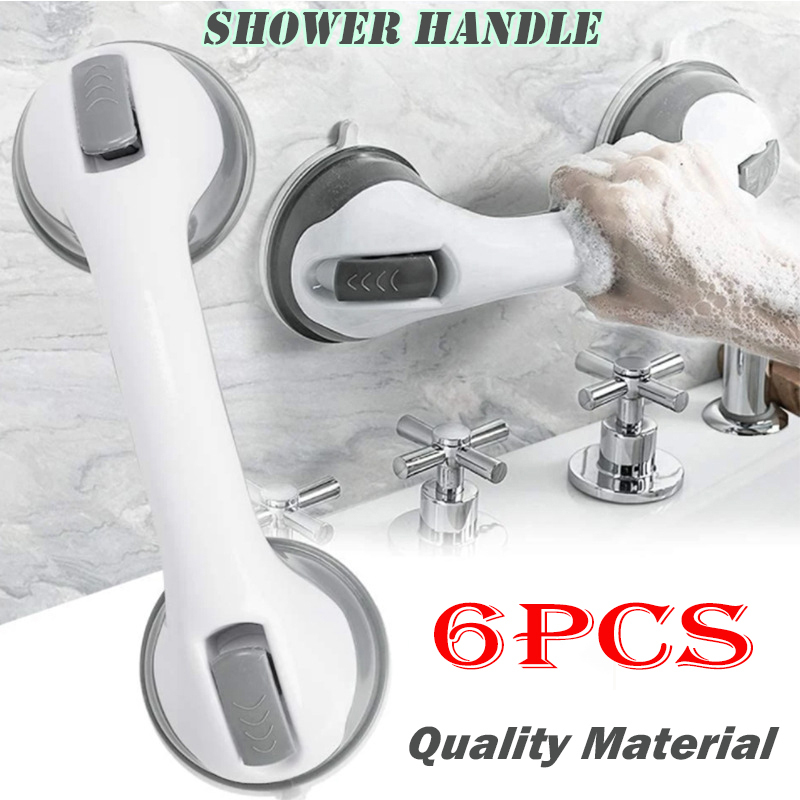6Pcs Shower Handle Anti-Slip Shower Grab Bar Sturdy Bathtub Safety ...