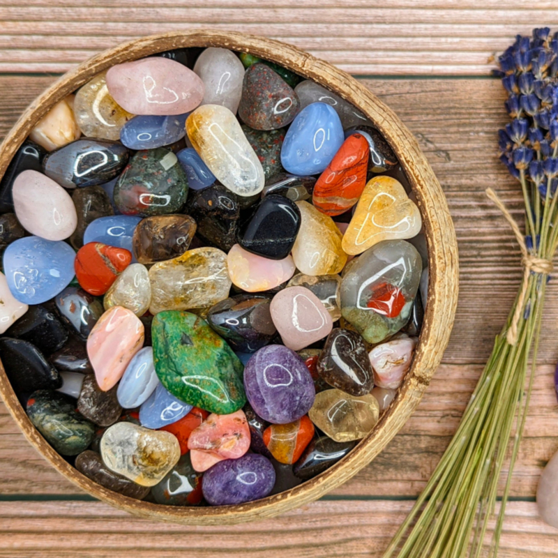 Natural Tumbled Crystal Bulk Crystals Assorted Mixed Tumbled Stone ...