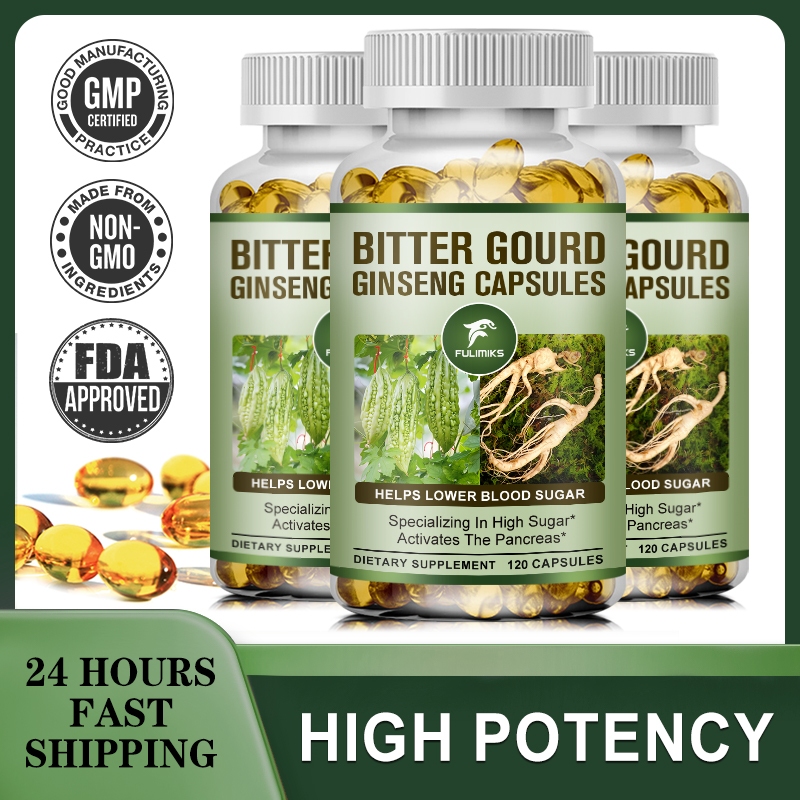 Bitter Melon Ginseng Capsules Helps Lower Blood Sugar, Prevent Diabetes ...