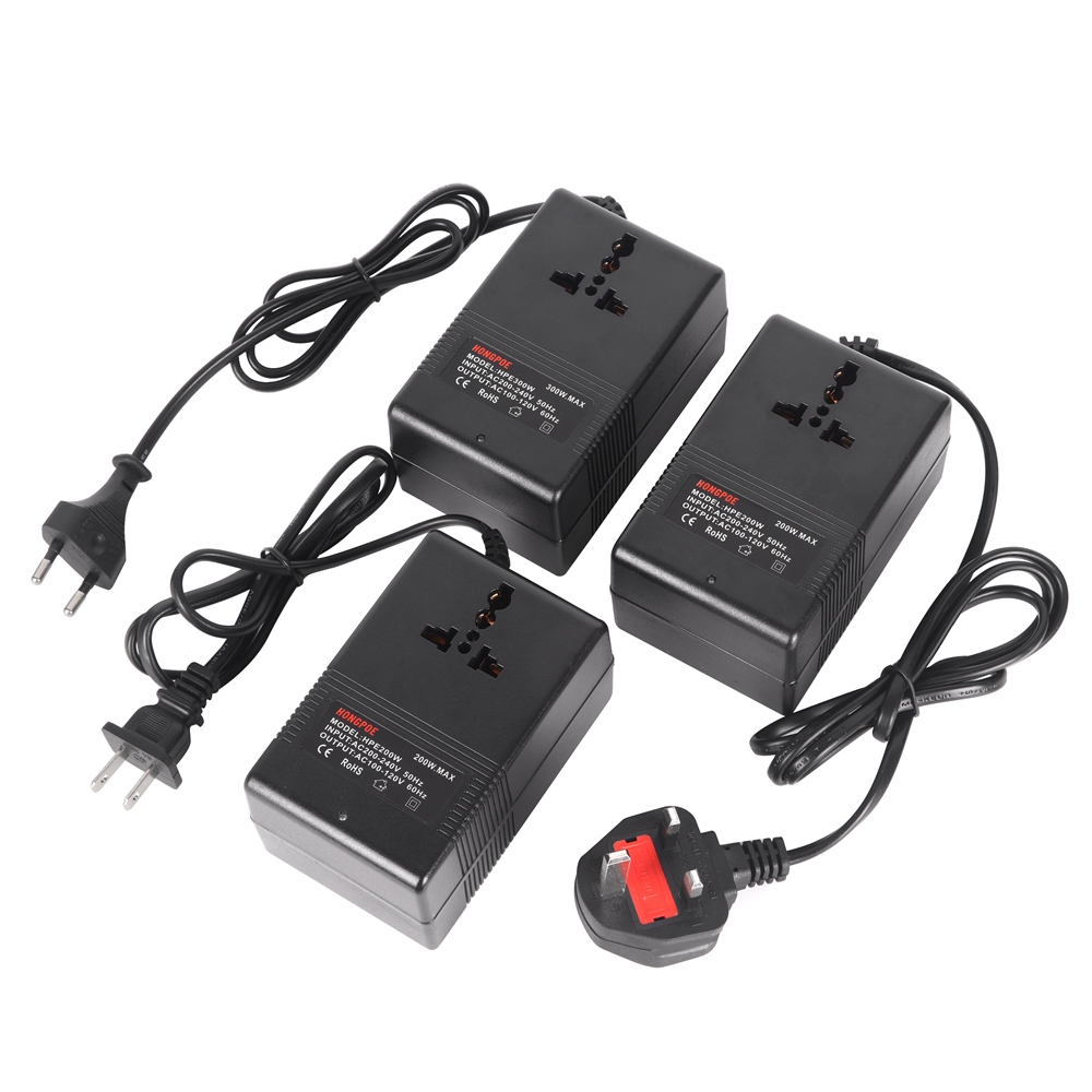 200W 300W Voltage Converter 220V To 110V Transformer Step Down ...