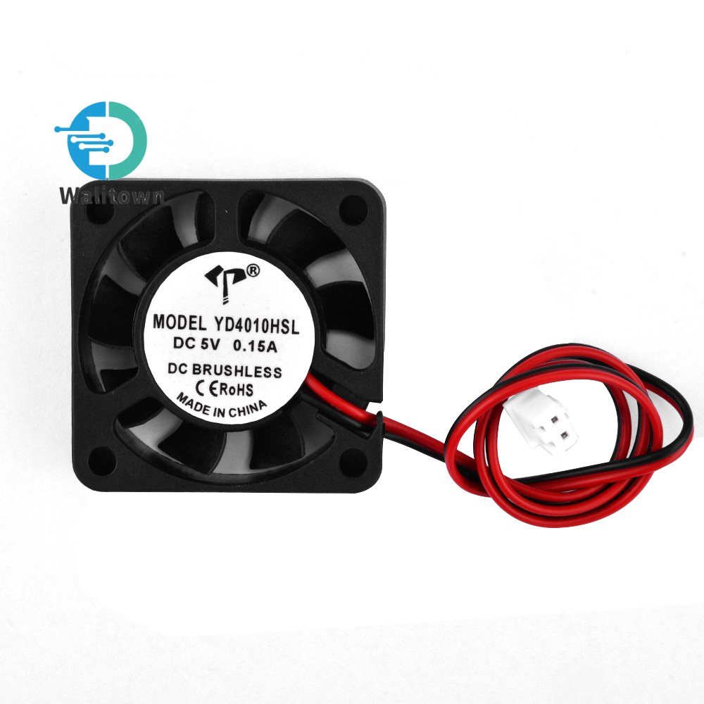 DC4010 40mm 5V/12V/ 24V 0.1-0.2A Cooling Silent Fan 2-wire DC Fan with ...