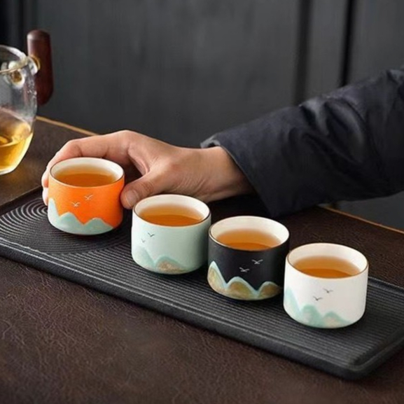 Chinese-style National Trendy Tea cup Set/Hand-Painted Ceramics Mug ...