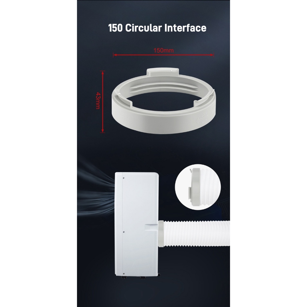 【SG READY STOCK】Mobile Air Conditioner Body Fittings Universal Portable ...