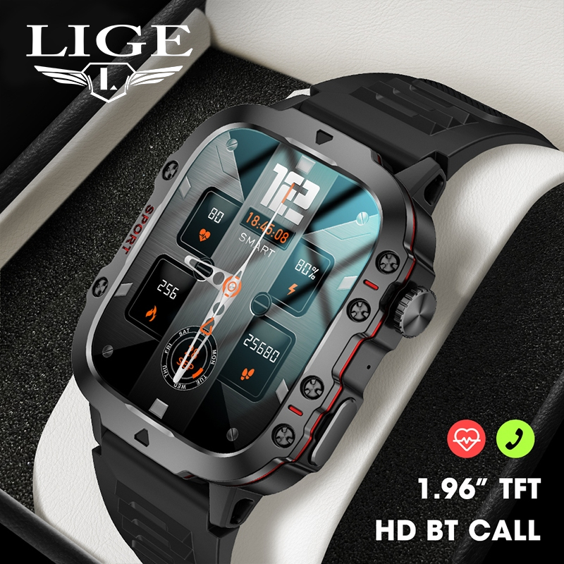 LIGE New Sports Smart Watches Men Waterproof Bluetooth Call 420mAh ...