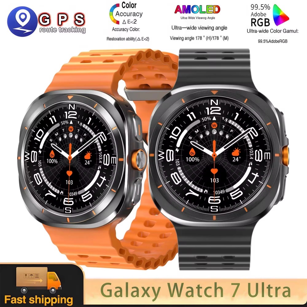 2024 New Galaxy Smart Watch 7 Ultra Men AMOLED Screen Multi-Function ...