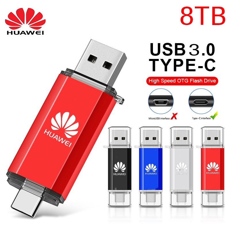 Huawei 3.0 16TB high-speed mini metal rotating USB 1TB 2TB 4TB 8TB ...