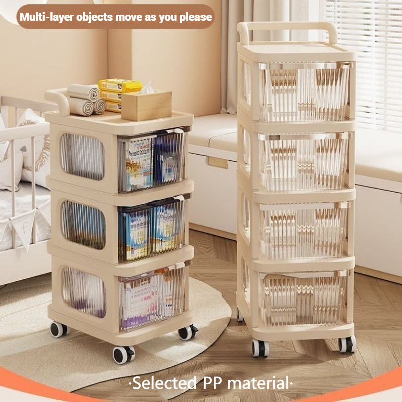 Floor multi-storey trolley multifunctional snacks and toys storage ...