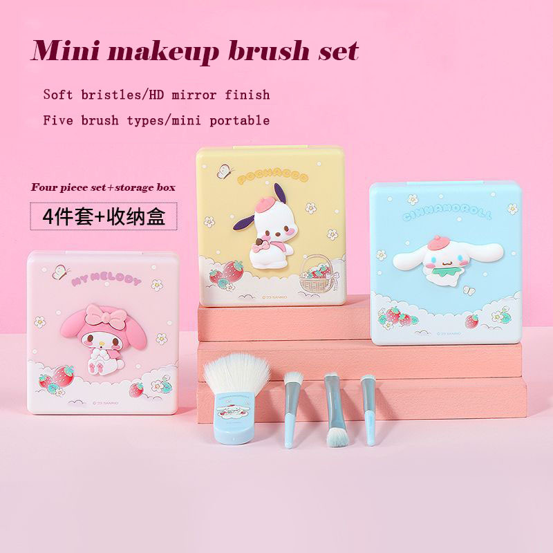 Miniso Sanrio Makeup Brush Set Travel Set Brush Portable /Portable ...