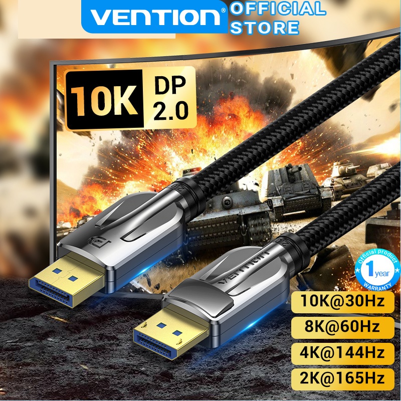 Vention DP Cable 10K Ultra HD DP2.0 Cable 4K 144Hz High Refresh Rate ...
