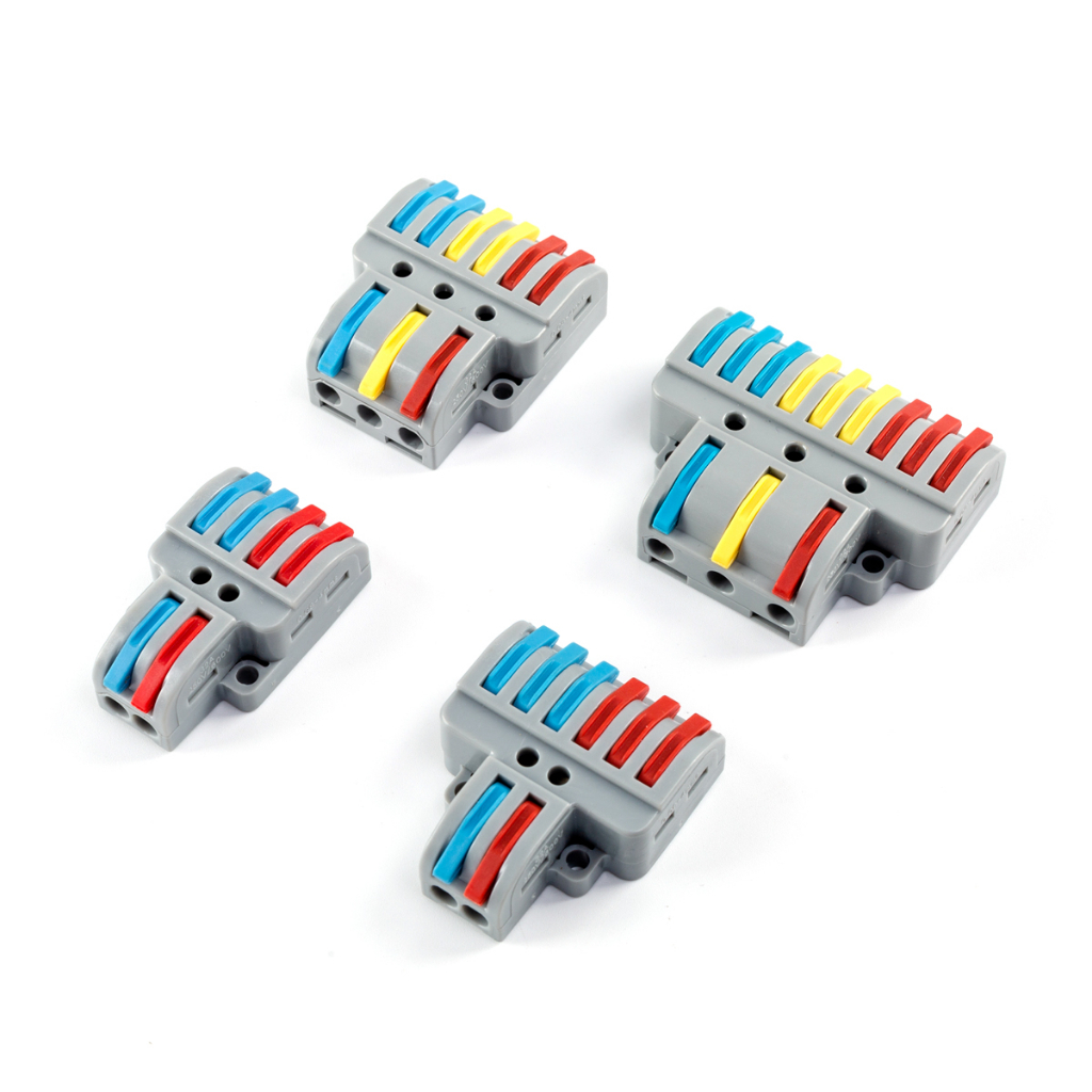 2/3 In 4/6/9 Out Mini Fast Wire Connector Universal Wiring Cable ...