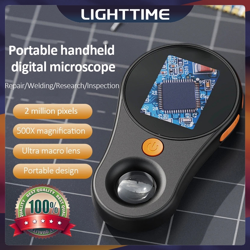 500X Magnification Digital Handheld Microscope Magnifier Portable ...