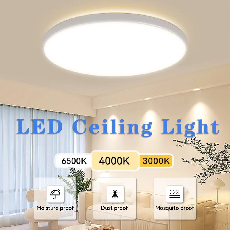 CHUANGYANG Ultra Thin LED Ceiling Light 15W 18W 20W 30W 40W 50W Surface ...