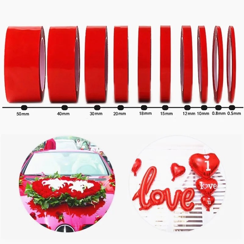 3 meter/roll Sticker for LED Neon Strip Light Double Sided AdhesiveTape ...