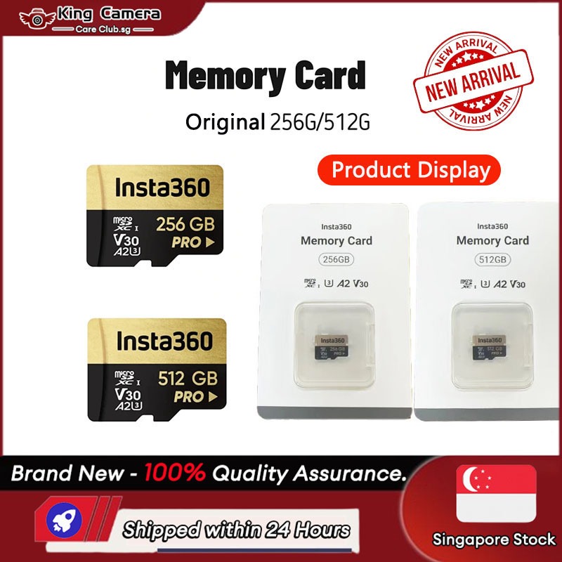 【🇸🇬 STOCK】Original Insta360 X4 SD Memory Card 256GB 512GB V30 Extreme ...