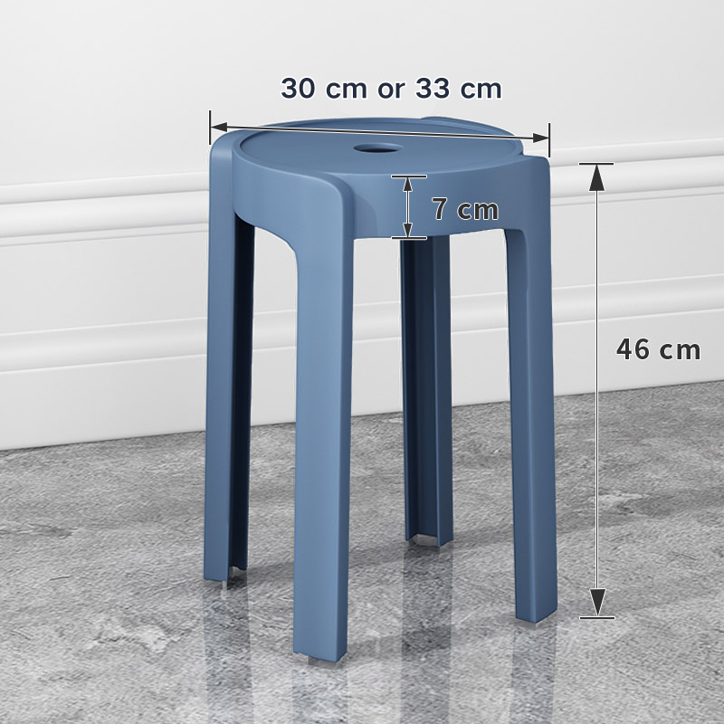 [SG STOCK]Stackable Chair Plastic Stool Modern Design Thickened PP ...