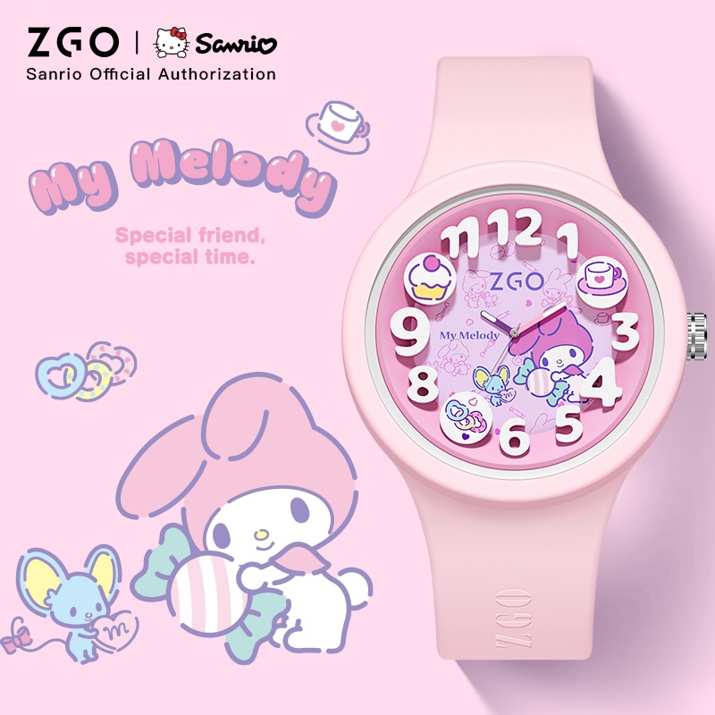 ZGO x Sanrio Melody kids watch girl Design sense Watch strap Sports ...