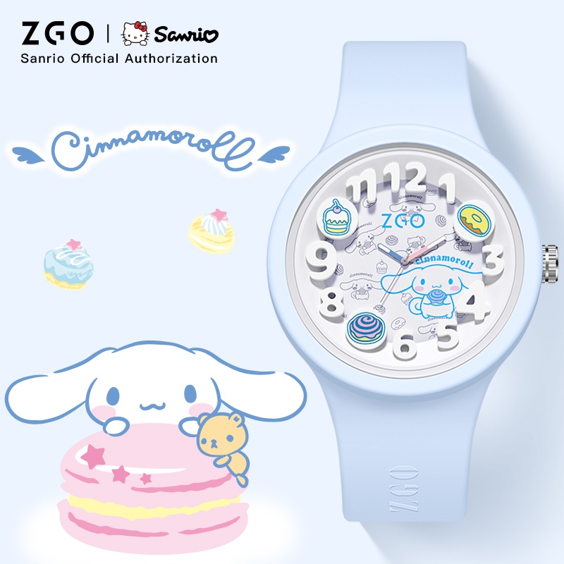 ZGO X Sanrio Kids Watch for Boys and Girls, Glowing Silicone Strap ...