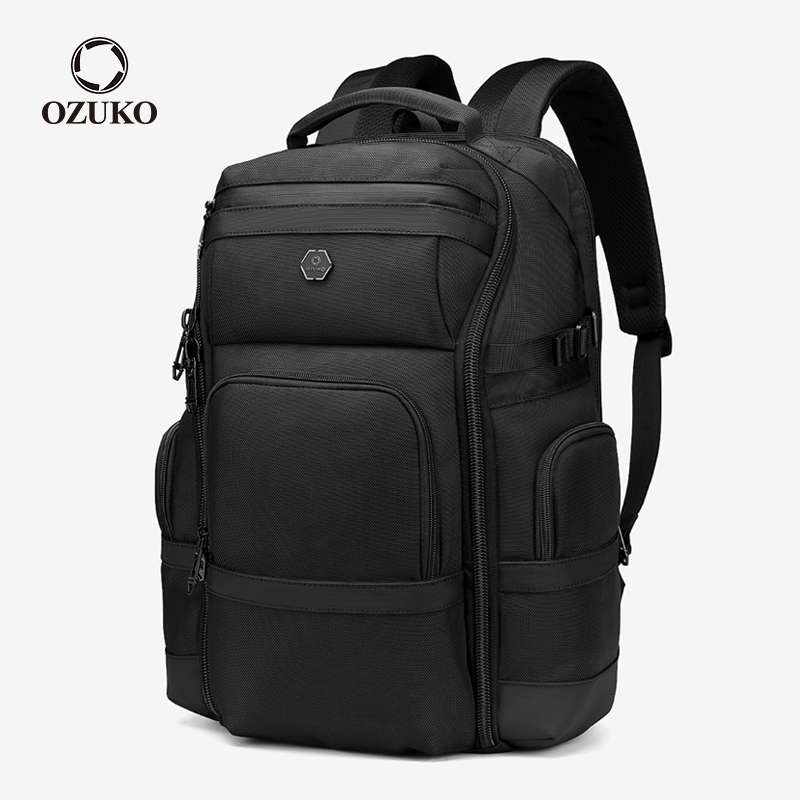 OZUKO Large Capacity Men Backpack Outdoor Daily Use Mulit Pockets ...