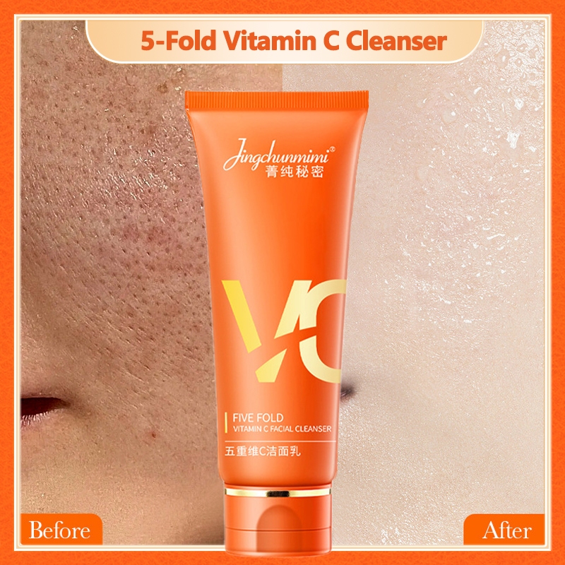 5-Fold Vitamin C Facial Cleanser VC & Amino Acid Facial Wash Deeply ...