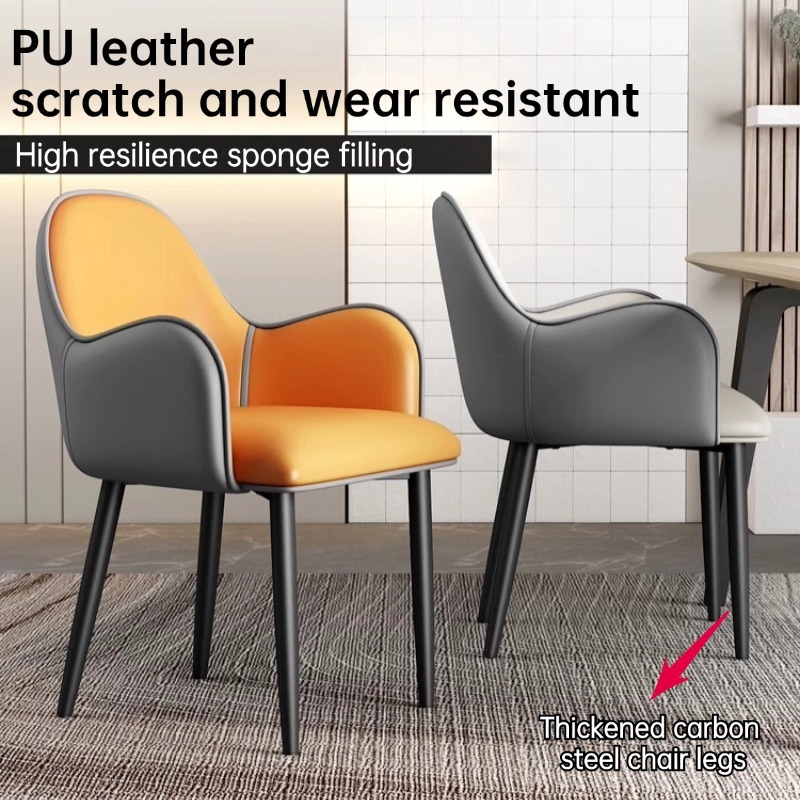 Dining chair dressing chair Back rest chair Single chair Ergonomic ...