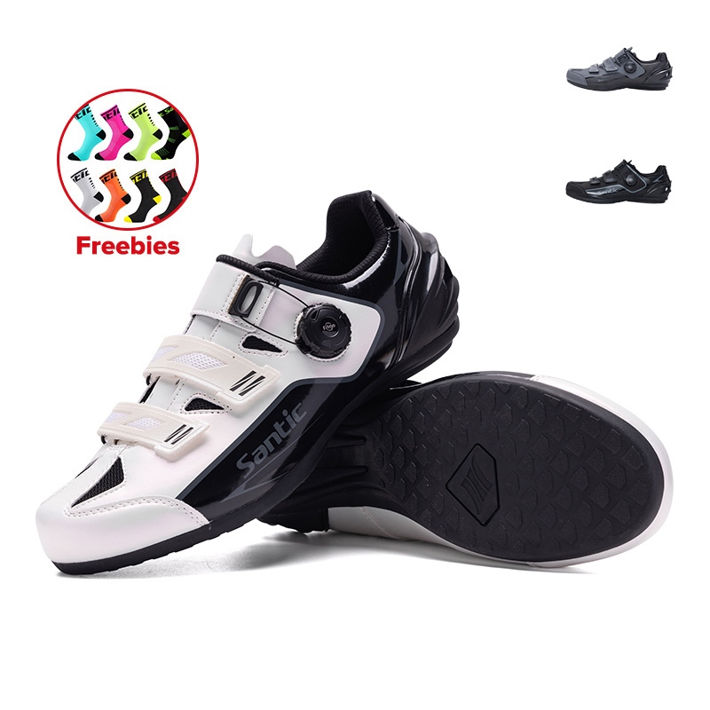 Santic Non-locking Cycling Shoes for Men and Women Fitgo Lacing System ...