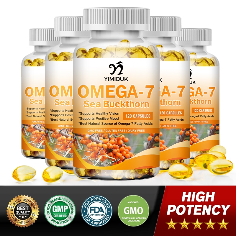 Omega 7 Sea Buckthorn Capsules Soothes Gastrointestinal Tract Support ...