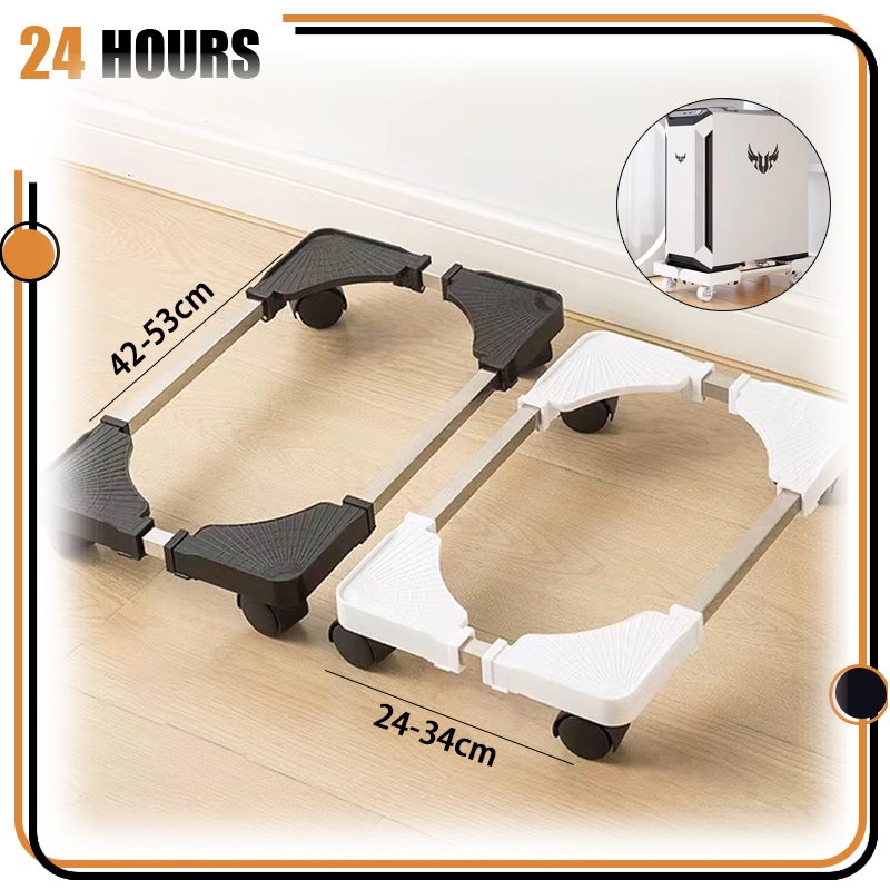 💥SG SELLE💥Cpu stand Adjustable Wheel Roda 360 Rotating PC Tray Desktop ...