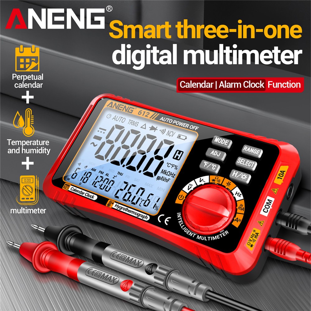 ANENG 612 Smart Digital Multimeters AC/DC Current Voltage Capacitance ...