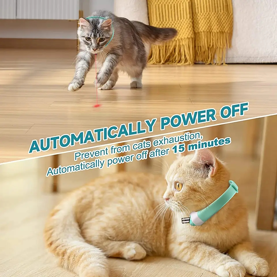 Wearable Electric Smart Cat Laser Collar Usb Rechargeable Smart Amusing ...