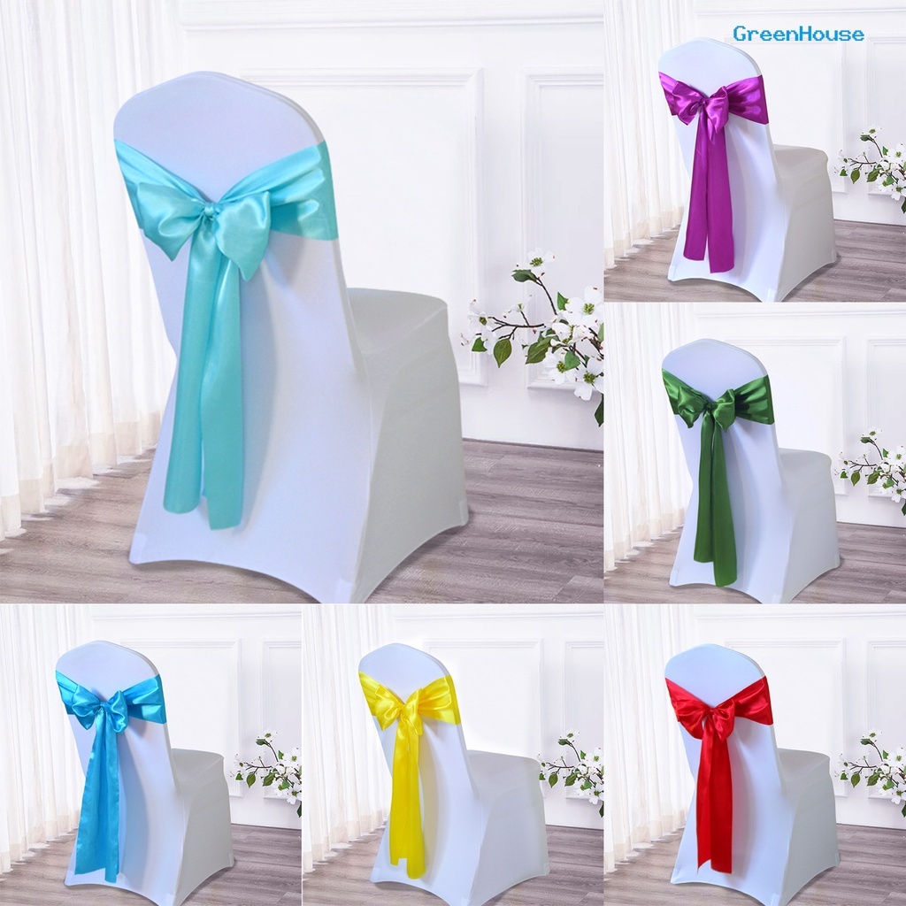 Elegant Chair Back Bow Tie Wedding Banquet Ribbon Chair Bands Party ...