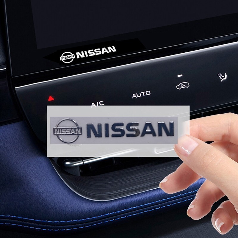 [Nissan ] Metal Emblem Auto Decor Decals Reflective Car Window Wiper ...