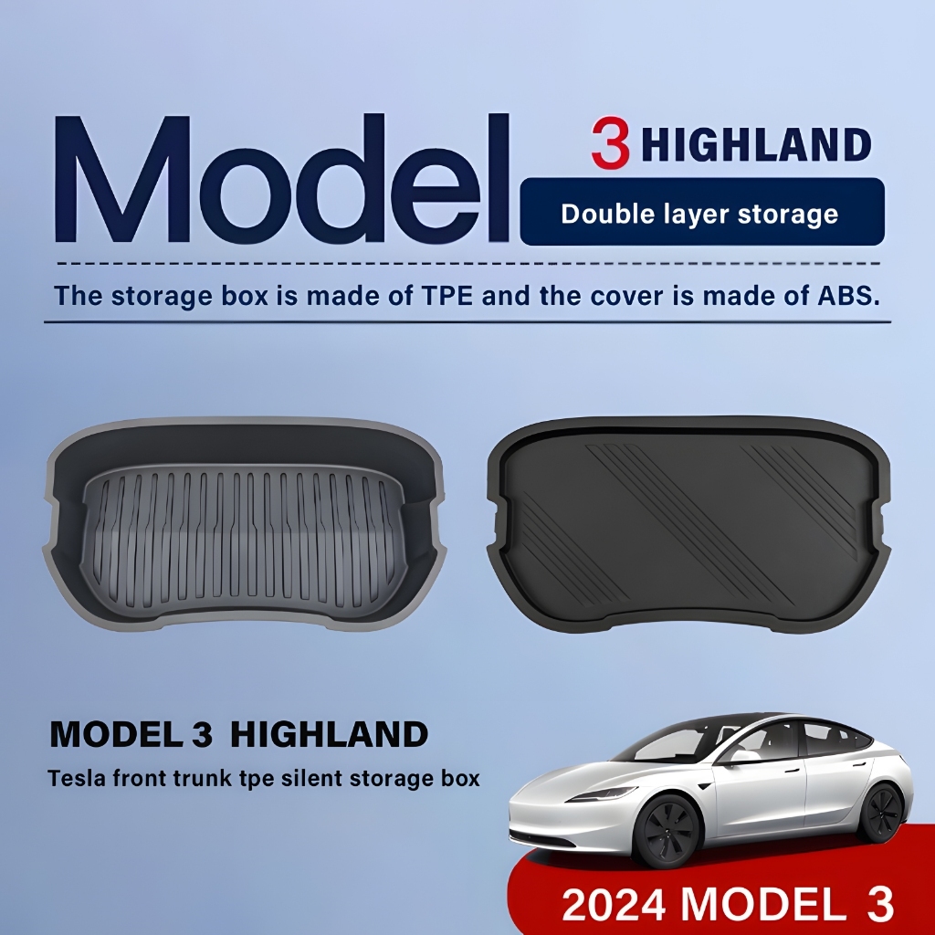Suitable for 2024 2025 Tesla Model 3 Highland front storage box trunk ...