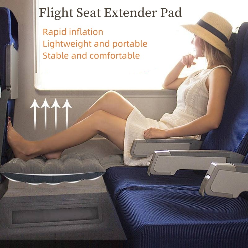 Airplane Convertible Bed Seat Extender Inflatable Flight Sleeping Pad ...