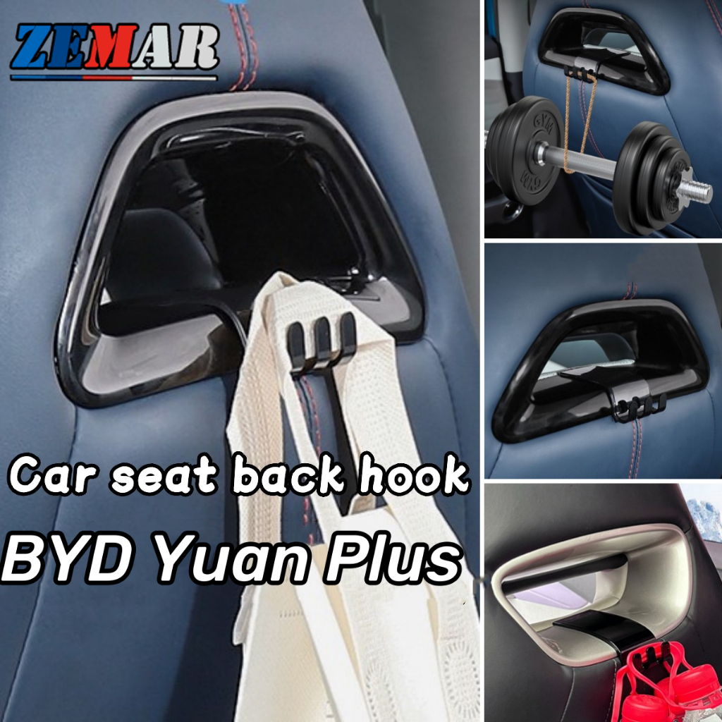 1/2 Pcs BYD Yuan Plus Series Car Headrest Hook Back Seat Multifunction Hook Car Accessories ...