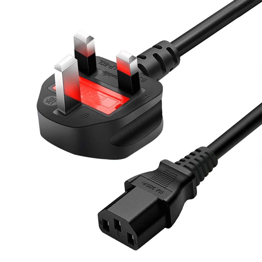 1.2m UK Power Cable Euro Plug IEC C13 AC Power Supply Cable Extension ...