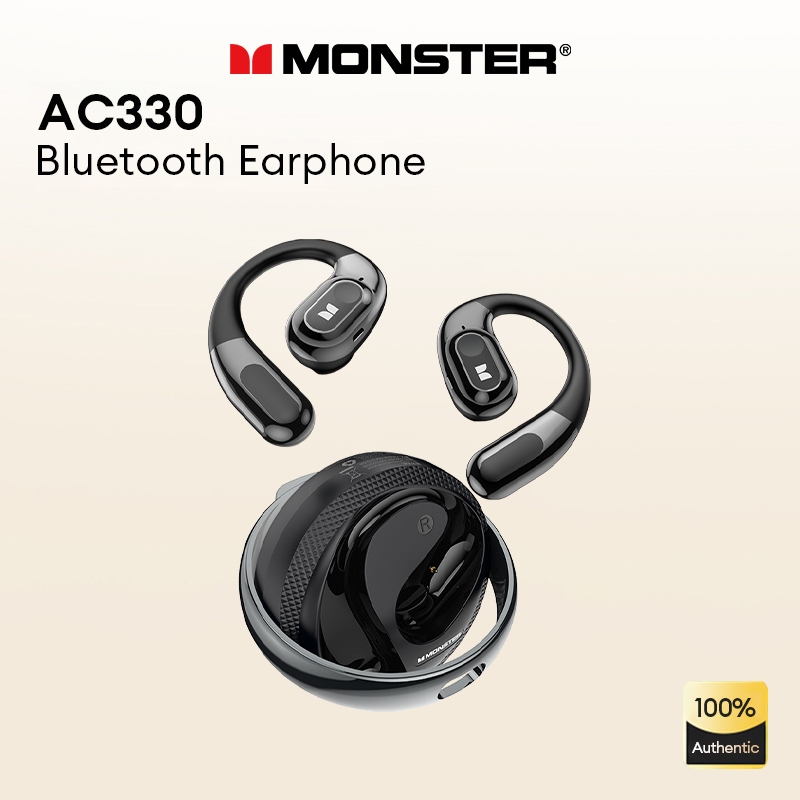 Monster AC330 Bluetooth Earphone HIFI Sound Quality Smart Touch Noise ...