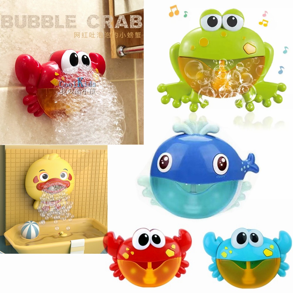 Crab Bubble Maker Music Machine Spitting Bubbles Sing Toys for Kids ...