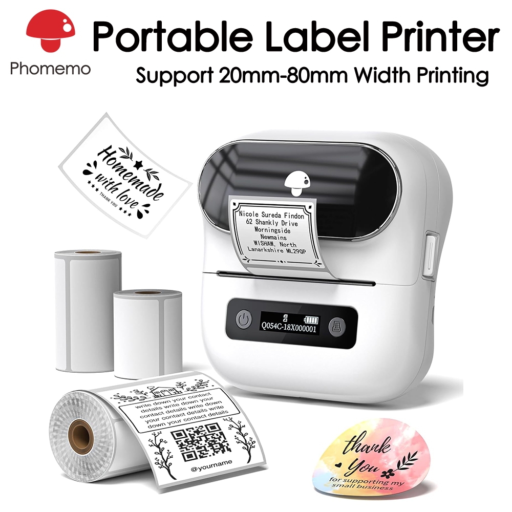 Phomemo M220 Bluetooth Mini Thermal Label Sticker Printer,Compatible ...