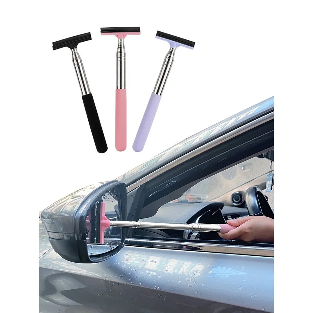 Car Rearview Mirror Wiper Stainless Steel Telescopic 1-meter Water Mist ...