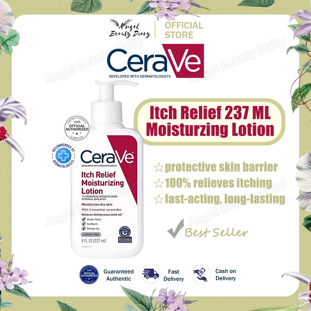 CeraVe Itch Relief Moisturizing Lotion Anti Itch Lotion Relieves Itch ...