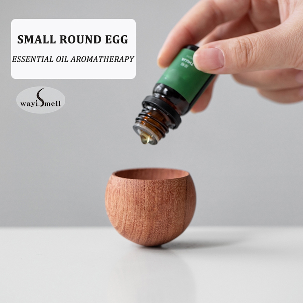 Small Round Egg Essential Oil Aromatherapy Diffuser Wood for Room ...