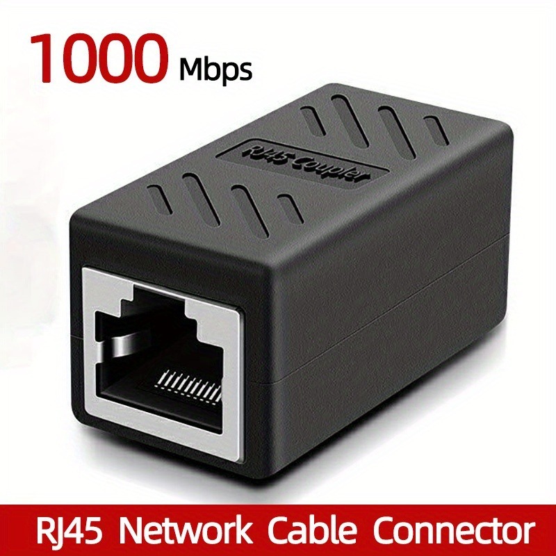 RJ45 1000Mbps Connector Network Coupler Ethernet Hielded In-Line ...