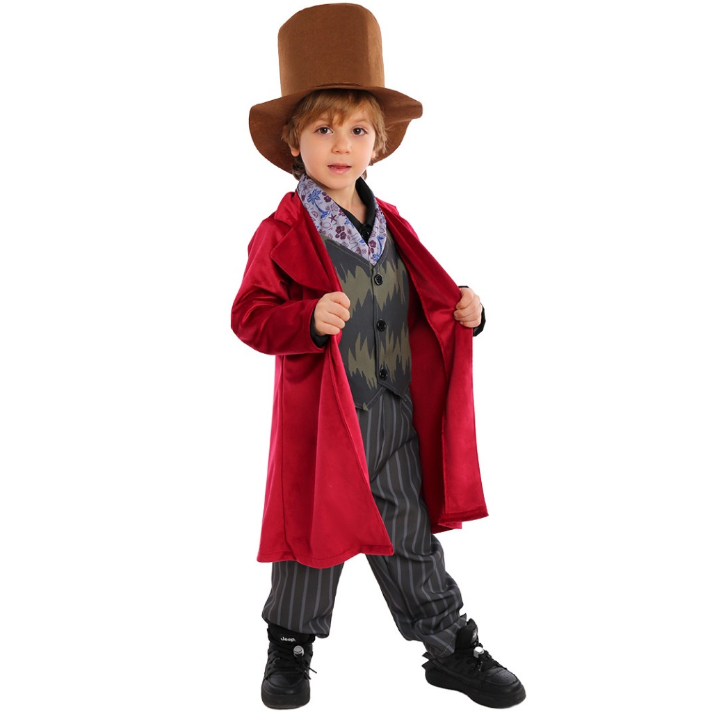 Charlie Willy Wonka Halloween Boys Costume Kid Children Birthday Party ...