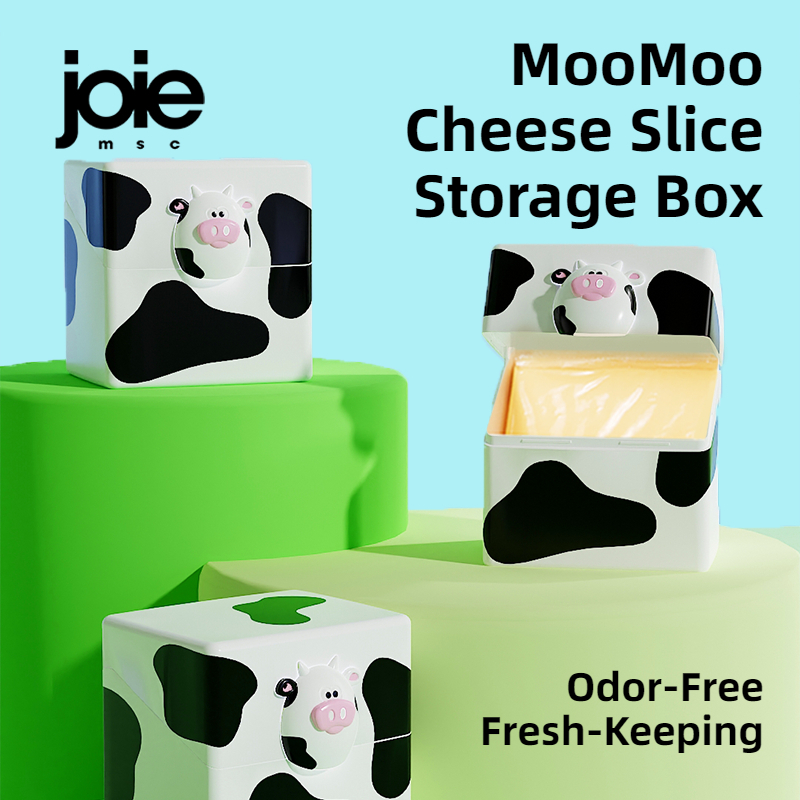 joie Cheese Storage Box Cheese slice storage box MooMoo Singles Pod Cow ...