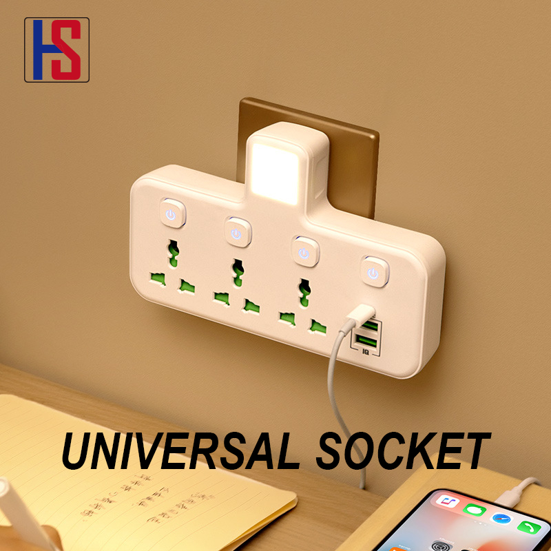 UK plug converter with 2 USB and 1 Type C,PD fast charging socket ...