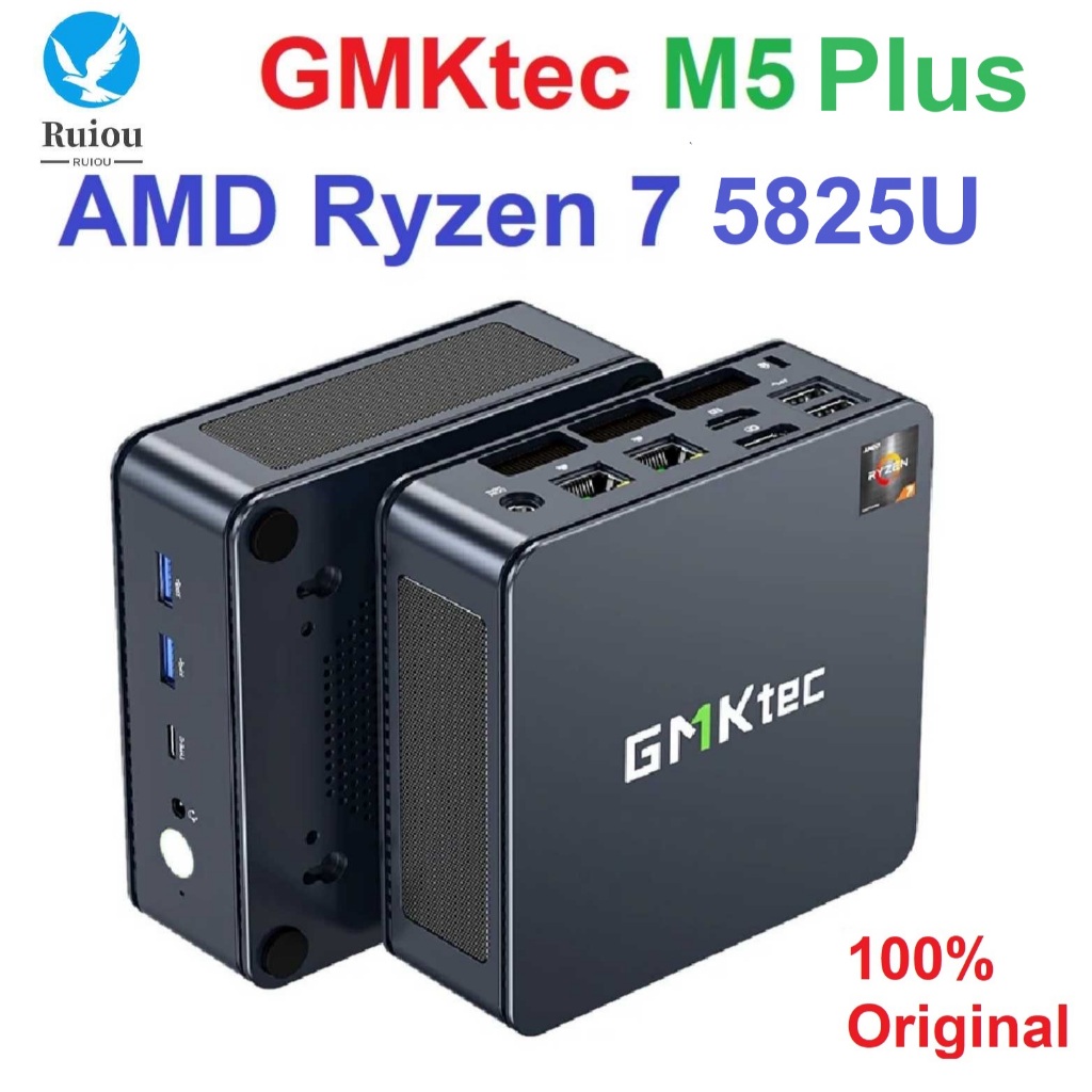 GMKtec M5 Plus Mini PC AMD Ryzen 7 5825U Windows 11 Pro DDR4 16GB/32GB ...