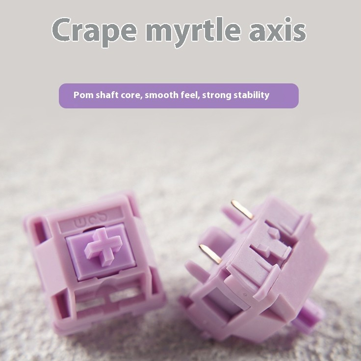 WOB Crape Myrtle Switc Kailh Snow Top Cocoa Switch Linear Switch Hot swappable Custom Mechanical ...