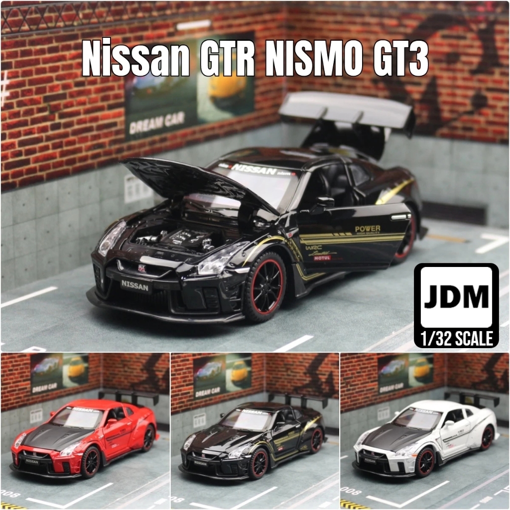 Diecast car 1:32 Nissan GTR R35 Nismo GT3 Toy Car Model Diecast Racing ...