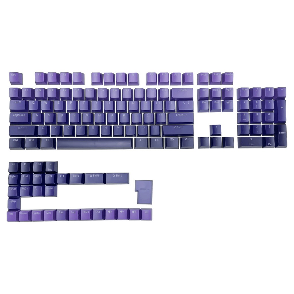 Purple air comes east positive transparent gradient PBT material OEM ...